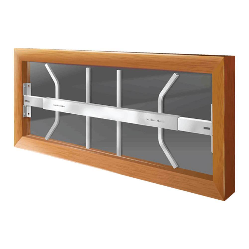 Mr. Goodbar Fixed 29 in. to 42 in. Adjustable Width 1-Bar Window Guard ...