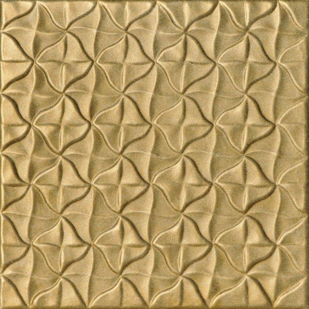 A La Maison Ceilings Granny's Pinwheel Light Brass 1.6 ft. x 1.6 ft ...