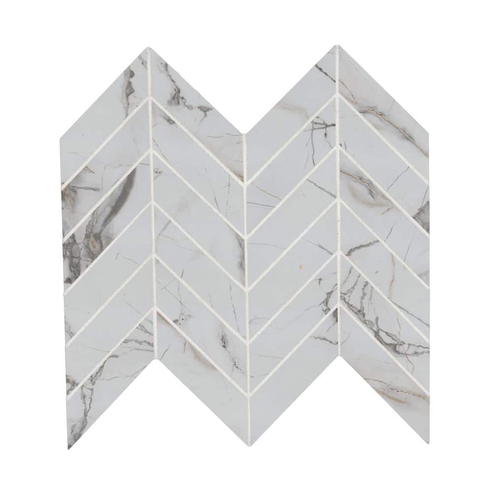 MSI Lockson Mix 12 in. x 15 in. Matte Porcelain Mesh-Mounted Mosaic ...