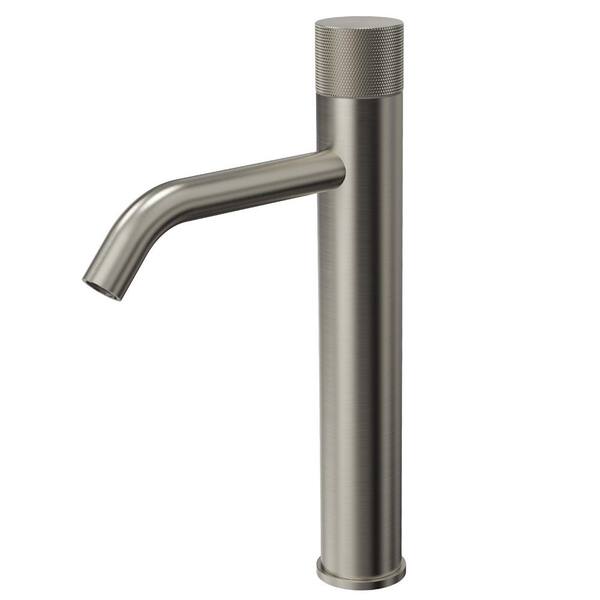 GRANDJOY Waterfall Mid-Arc 1-Hole Single Handle Bathroom Sink Faucet ...