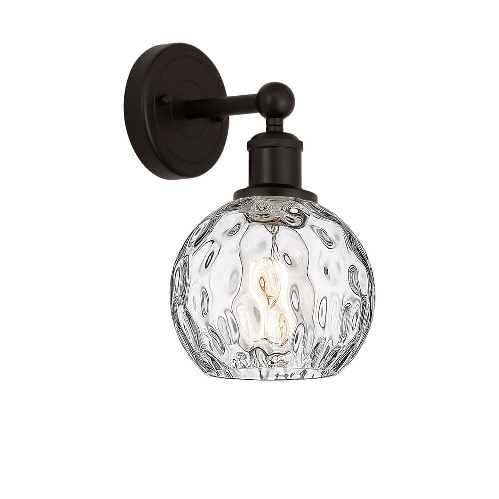 Innovations Athens Water Glass 1-Light Oil Rubbed Bronze, Clear Water ...