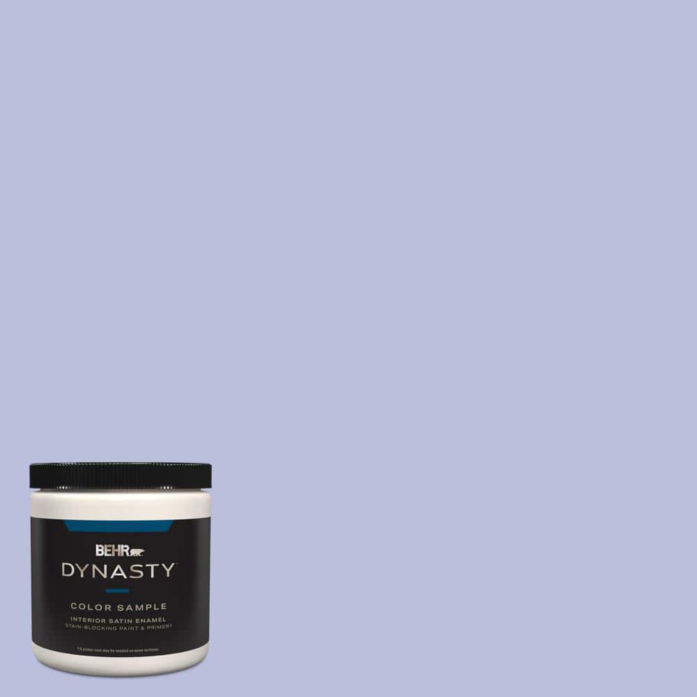 BEHR DYNASTY 8 oz. #620A-3 Rhapsody Lilac Satin Enamel Stain-Blocking ...