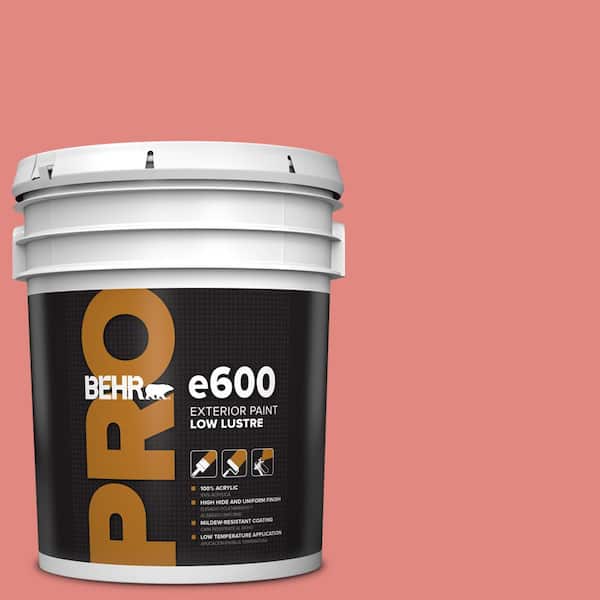 BEHR PRO 5 gal. #PPU1-04A Watermelon Punch Low Luster Exterior Paint ...