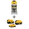 DEWALT 20V MAX XR Cordless Compact Fixed Base Router, (1) 20V 6.0Ah ...