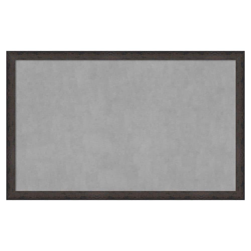 Amanti Art Dappled Black Brown Narrow 43 in. x 27 in. Framed Magnetic ...