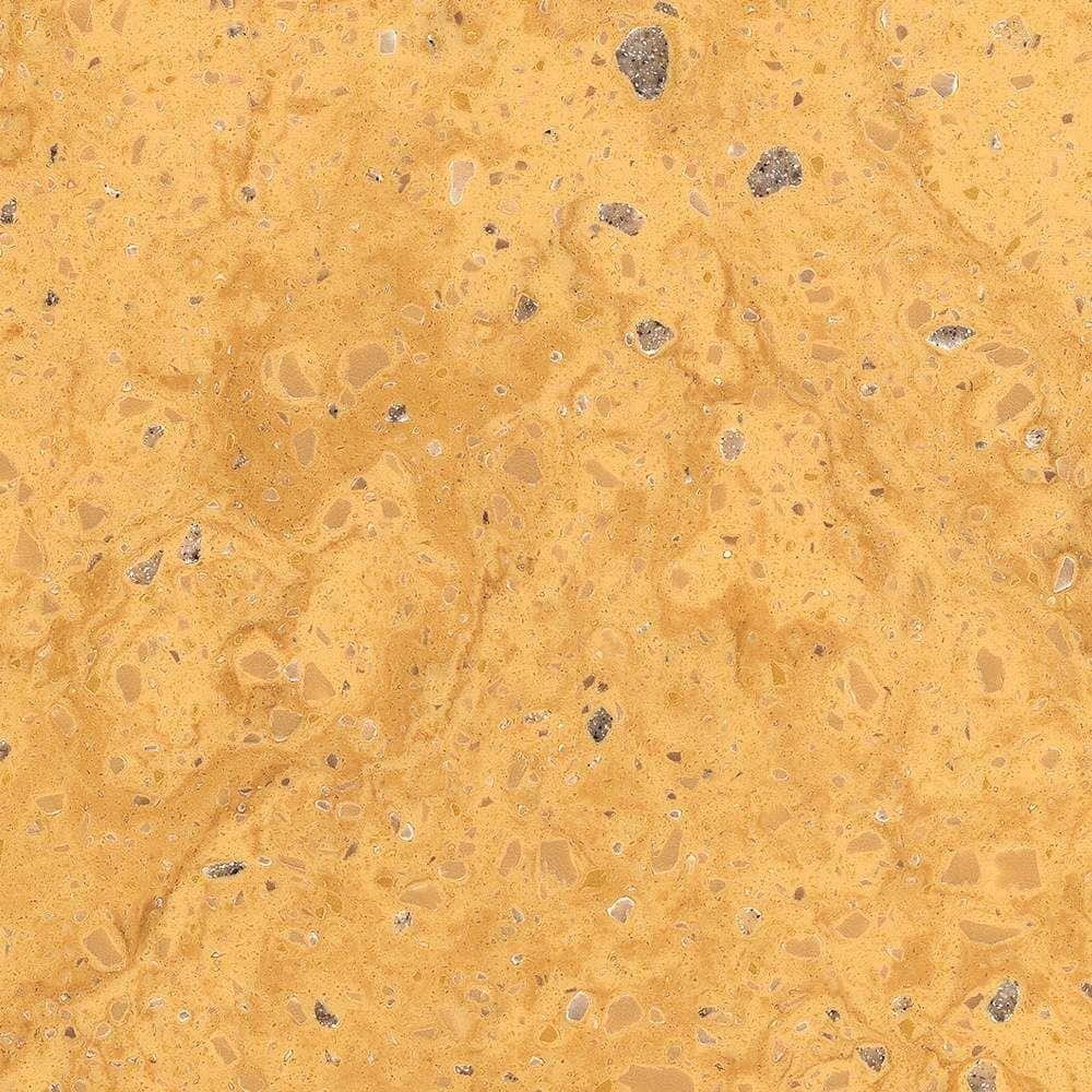 Corian 2 in. Solid Surface Countertop Sample in Aztec Gold C930-15202GD - The Home Depot