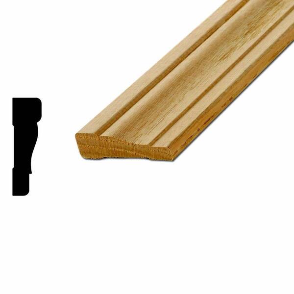 American Wood Moulding WM 356 5/8 in. x 2-1/4 in. x 84 in. Solid Oak ...