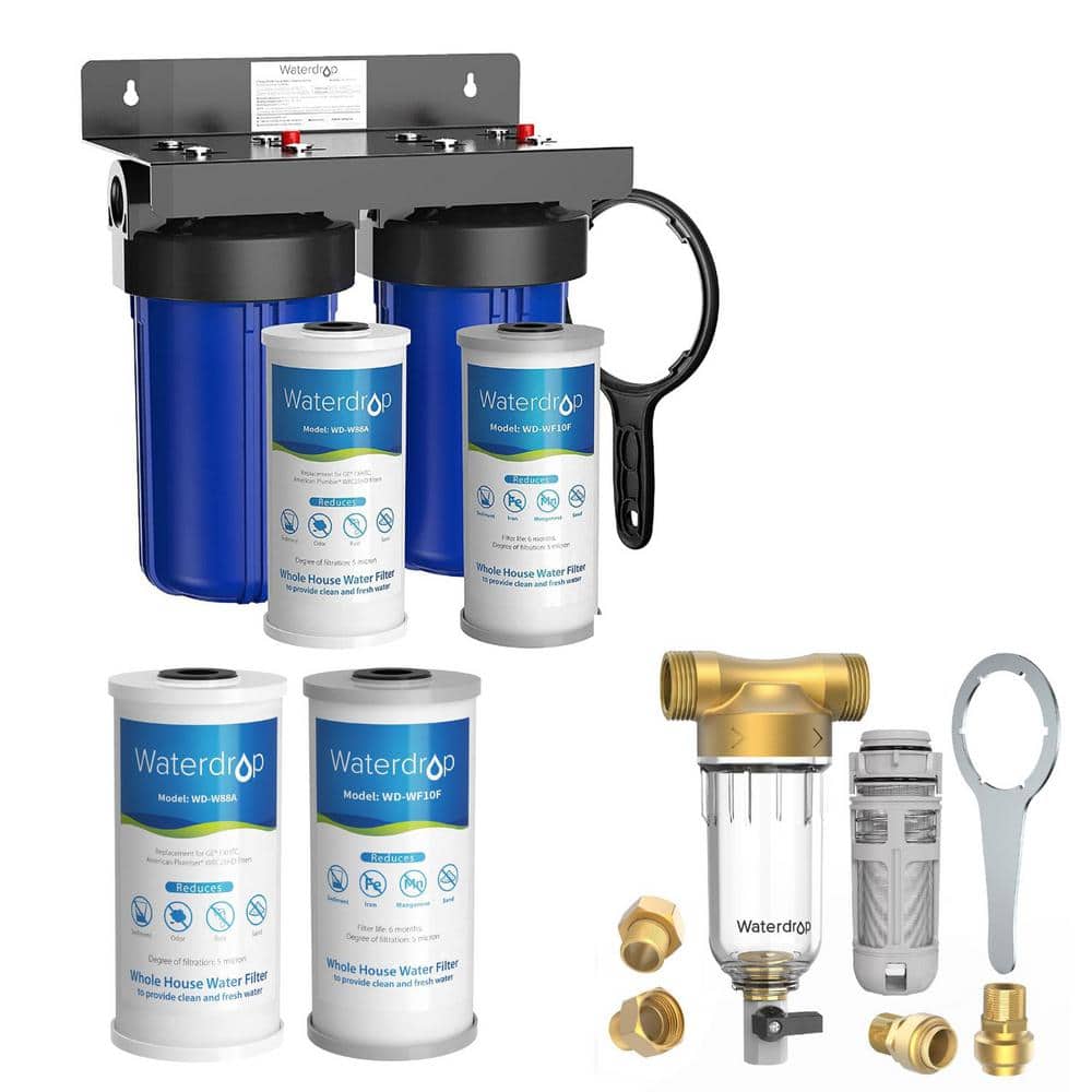 Waterdrop Whole House Water Filter System, 5-Stage Filtration with ...