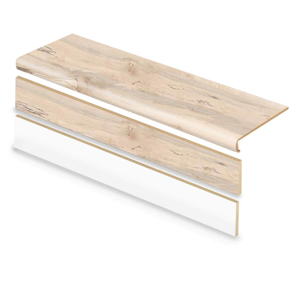 Cap A Tread Navarra Maple 47 in. L x 12.15 in. W x 2.28 in. T Vinyl ...