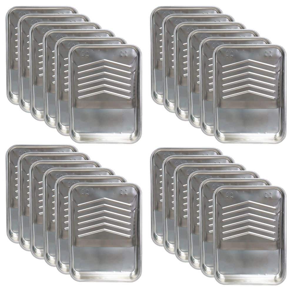 9 in. Metal Paint Roller Tray (24-Pack) HD RM 400 24 - The Home Depot