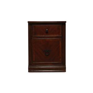 Martin Svensson Home Rustic Natural Brown File Cabinet with 2-Drawers ...