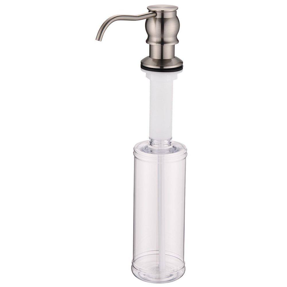 CASAINC Curved Nozzle Kitchen Soap Dispenser in Brushed Nickel CA ...