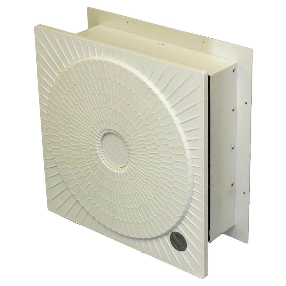 Hessaire 2160 CFM Shutter Exhaust Fan Ceiling Mounted, 12 in. Propeller ...