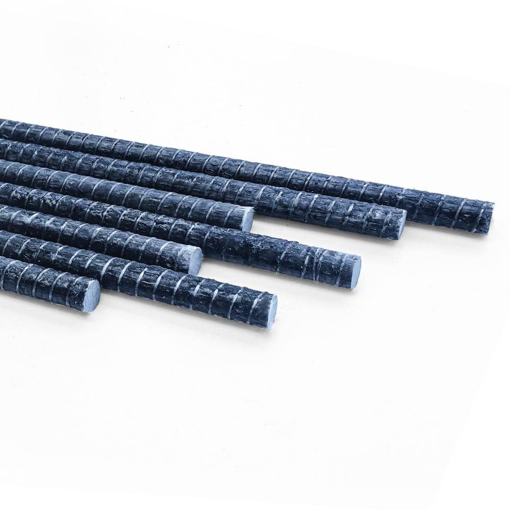 Wellco 0.37 in. x 48 in. #3 Black Nature Surface FRP Rebar (12-Pack ...