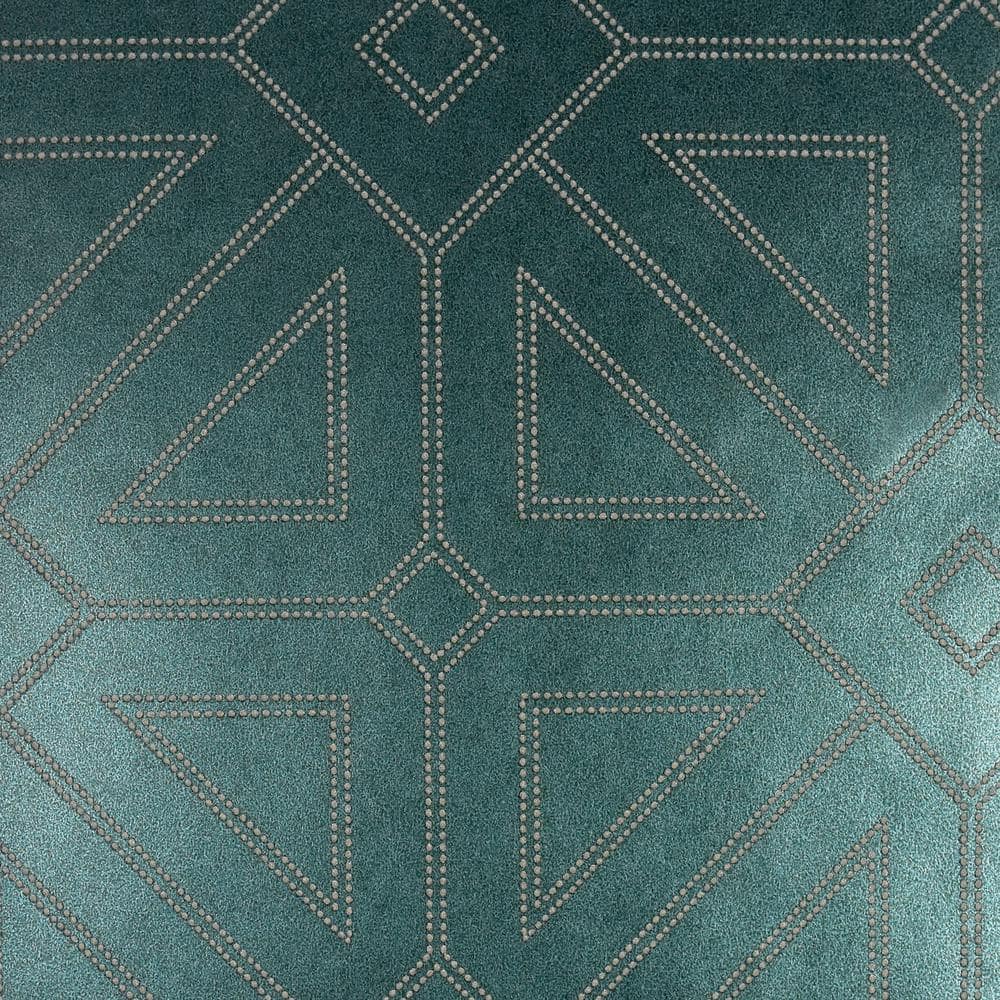 A-Street Prints Voltaire Dark Green Geometric Dark Green Wallpaper ...