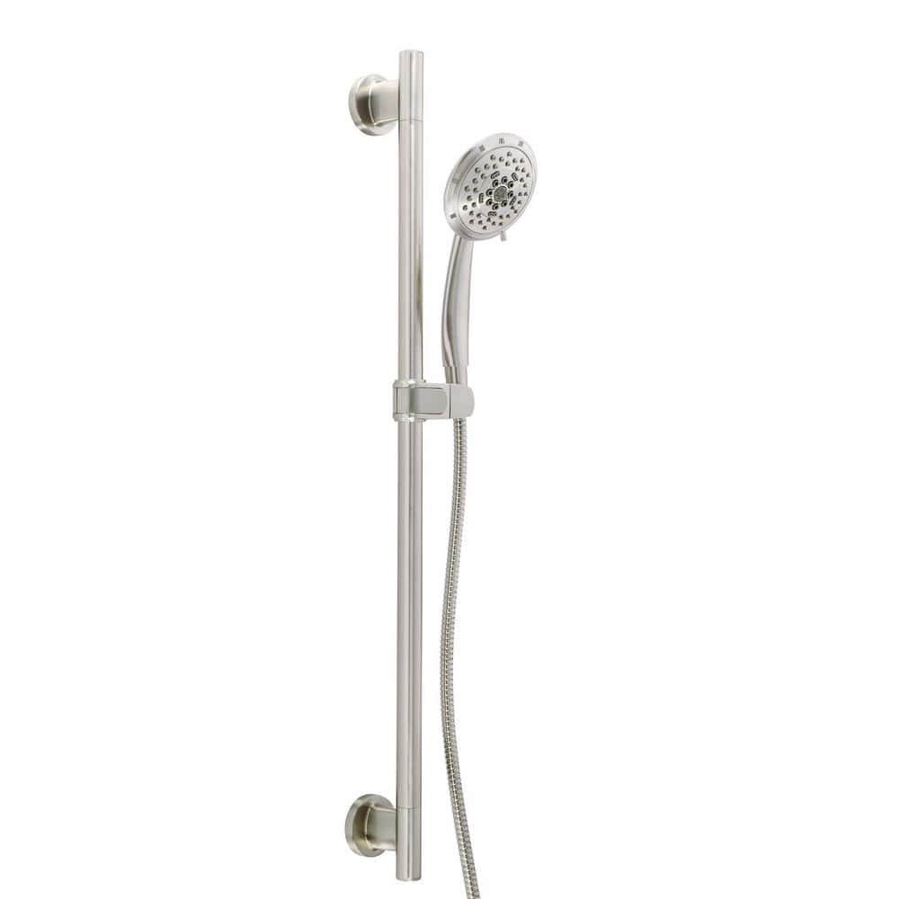 Gerber Versa 5-Spray Round Wall Bar Shower Kit with Hand Shower in ...