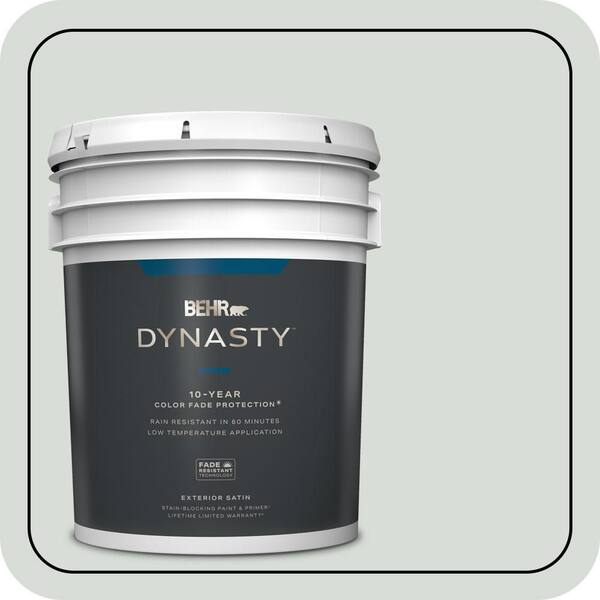 BEHR DYNASTY 5 gal. #PPL-66 Iced Slate Satin Enamel Exterior Stain ...