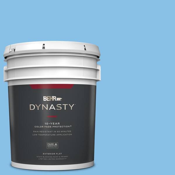 BEHR DYNASTY 5 gal. #P510-3 Rhodes Flat Exterior Stain-Blocking Paint ...