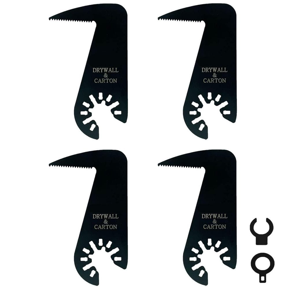 Jab Saw Oscillating Tool Drywall Blades with Piercing Tip Design 4 Pack ...