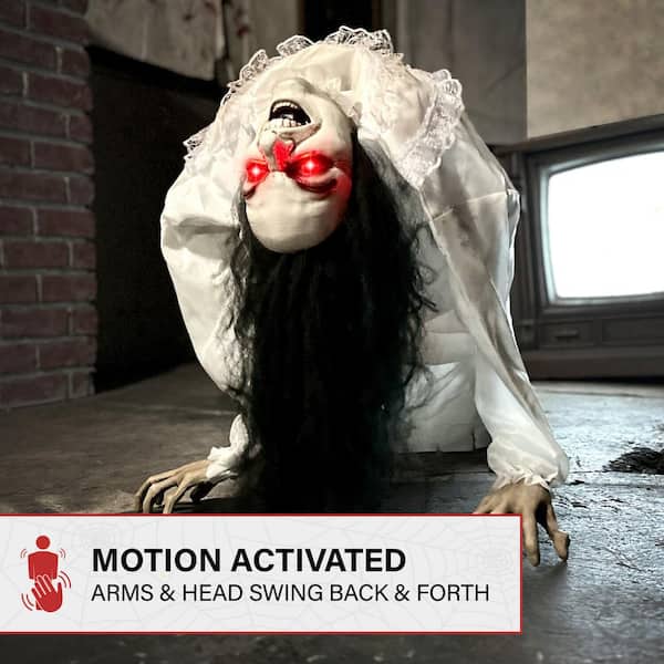 Haunted Hill Farm 35 in. Lifesize Animatronic Possessed Woman with ...