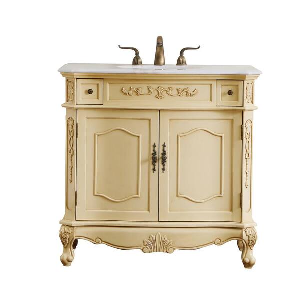 Timeless Home Danny 21 in. W x 36 in. D Single Bathroom Vanity in Light ...