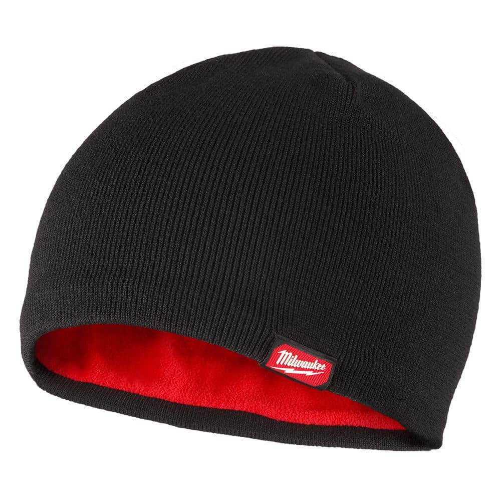 Milwaukee Black Fleece-Lined Beanie Cap M751B - The Home Depot