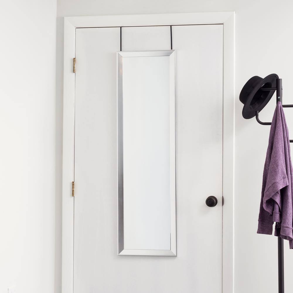 Home Basics Large Rectangle Silver Shelves & Drawers Classic Mirror (49 ...