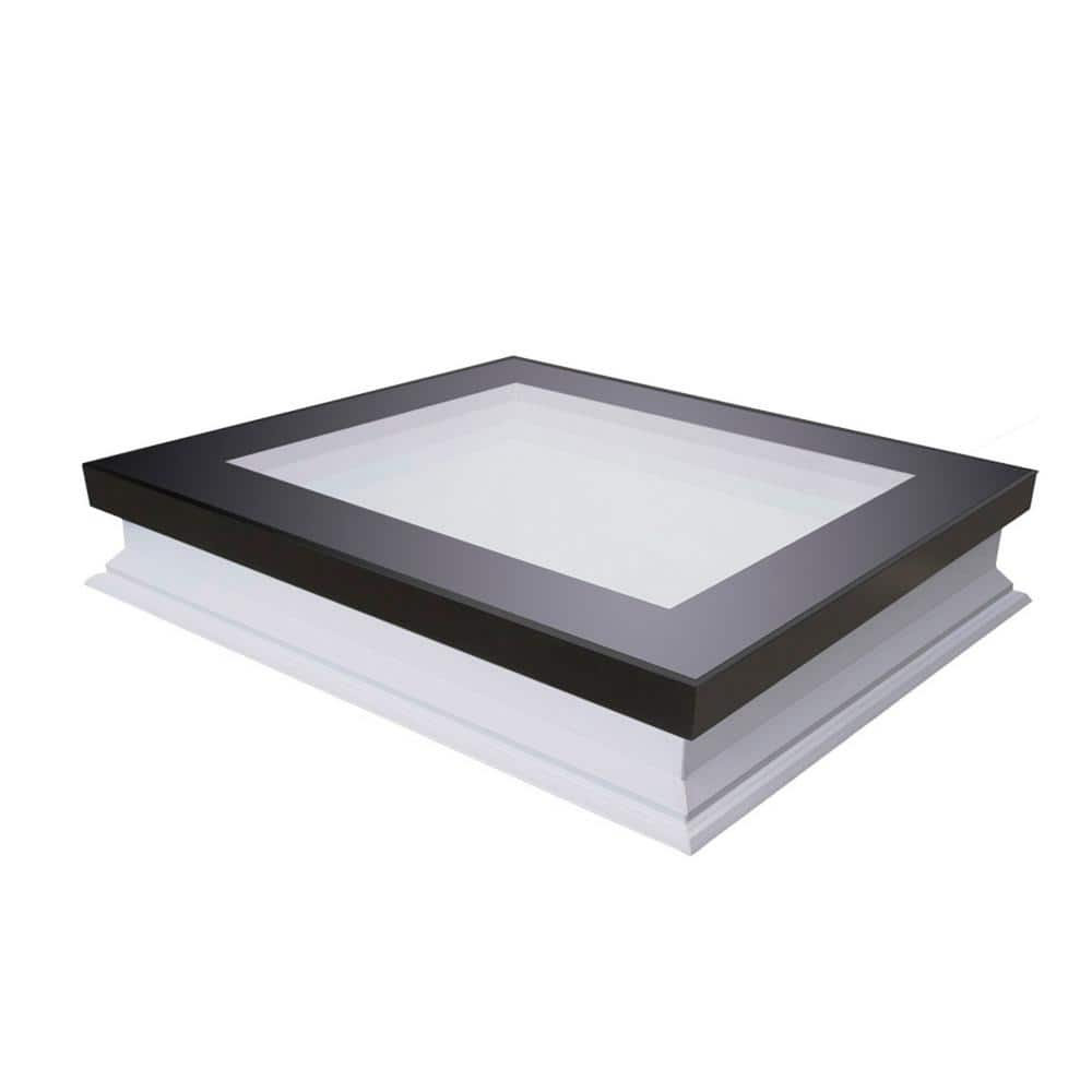 Fakro DXF 36 in. x 48 in. Fixed Flat Roof Deck-Mounted Skylight Triple ...