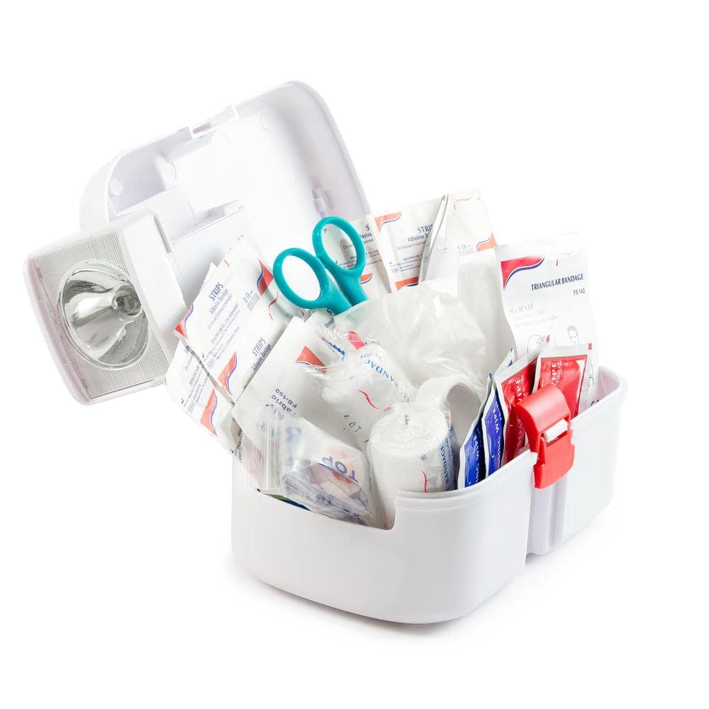 PLUMBFLEX 42-Piece First Aid Flashlight Emergency Kit KB-9005 - The ...