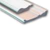 Everbilt 1.5 in D x 2.75 in W x 96 in L White PVC Chair Rail Moulding ...