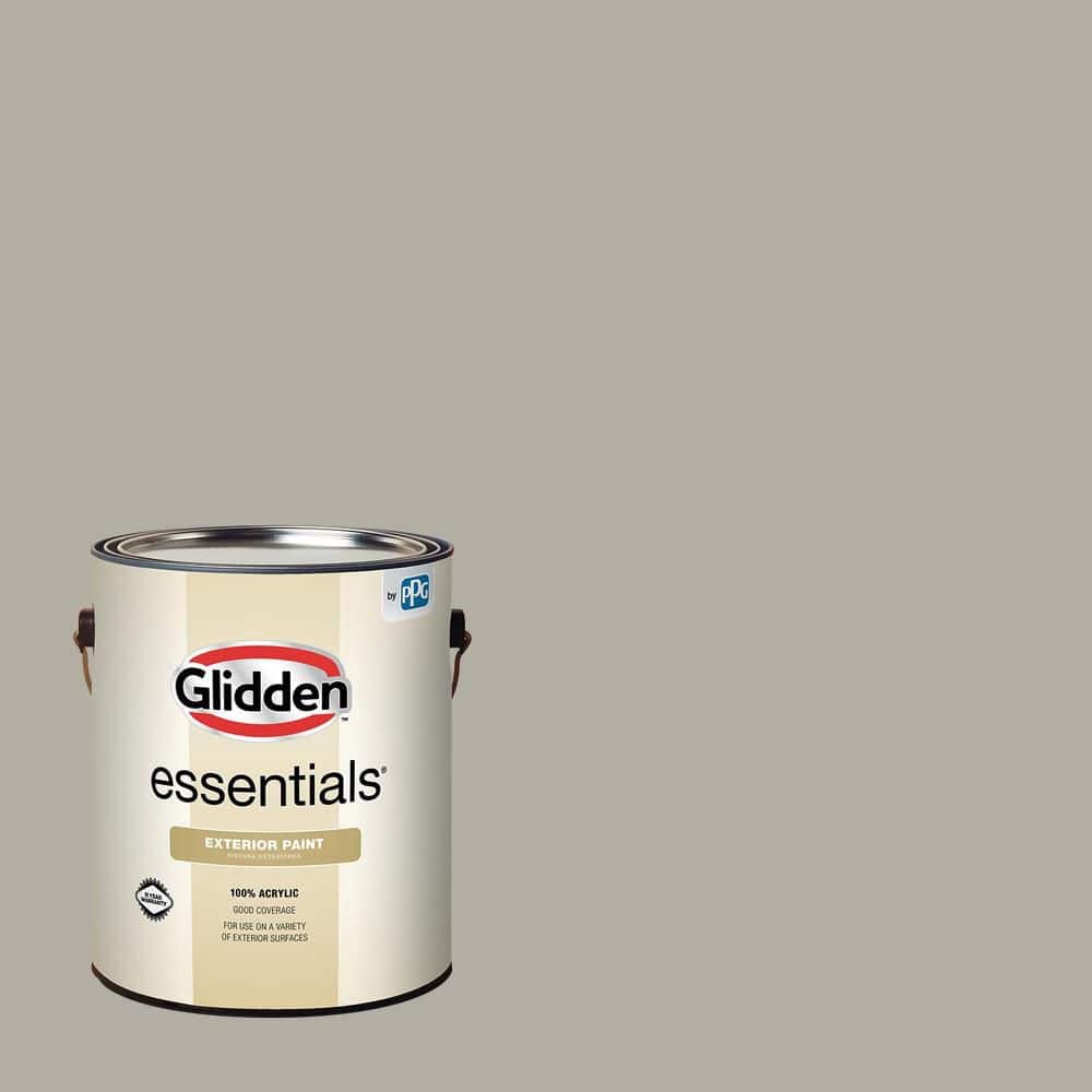 Glidden Essentials 1 gal. PPG0999-3 Boulder Creek Semi-Gloss Exterior ...