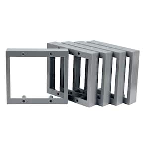 Smart Fill Spacers 1/4 in. 2-Gang Outlet Box Spacer Extender (5-Pack ...