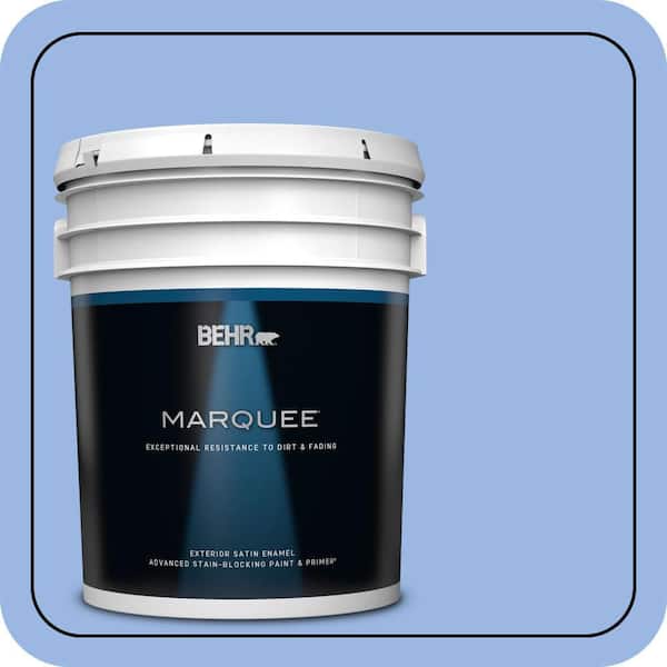 BEHR MARQUEE 5 gal. #P530-3 Honest Satin Enamel Exterior Paint & Primer ...