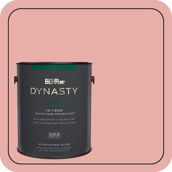 BEHR DYNASTY 1 gal. #160C-3 Rose Silk Semi-Gloss Exterior Stain ...