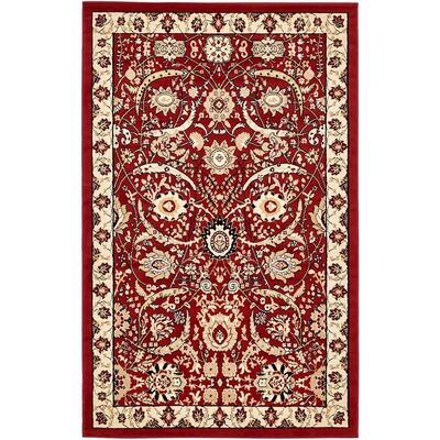 Unique Loom Espahan Cape Cod Red 2' 2 x 3' 0 Area Rug-3137595 - The ...