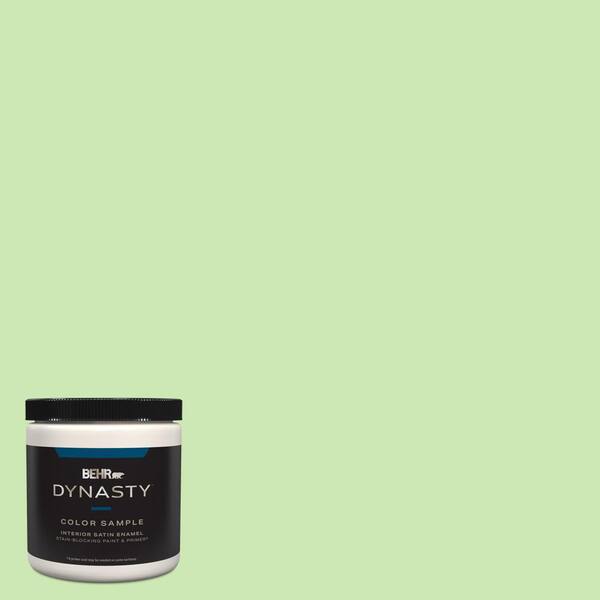BEHR DYNASTY 8 oz. #430A-3 Fairway Mist Satin Enamel Interior/Exterior ...