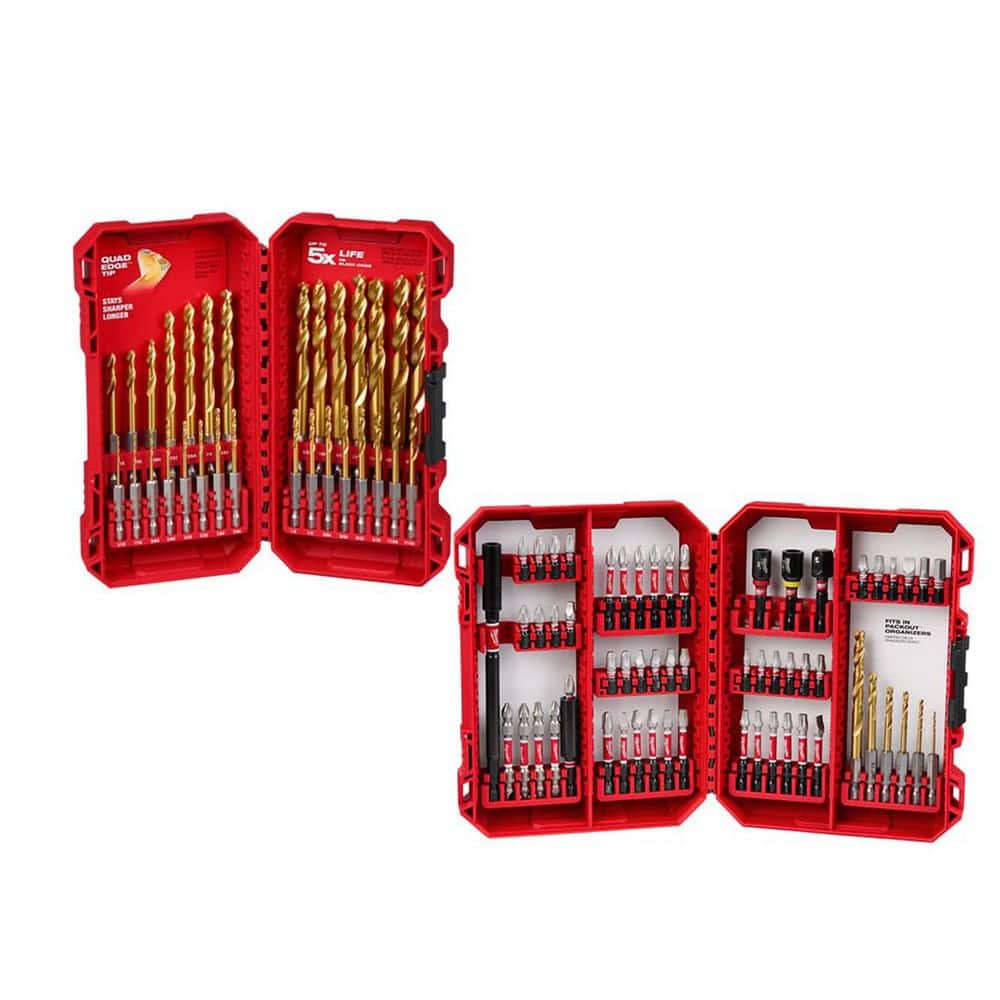 Reviews for Milwaukee Titanium Drill Bit Set (30-Piece) & SHOCKWAVE Bit ...