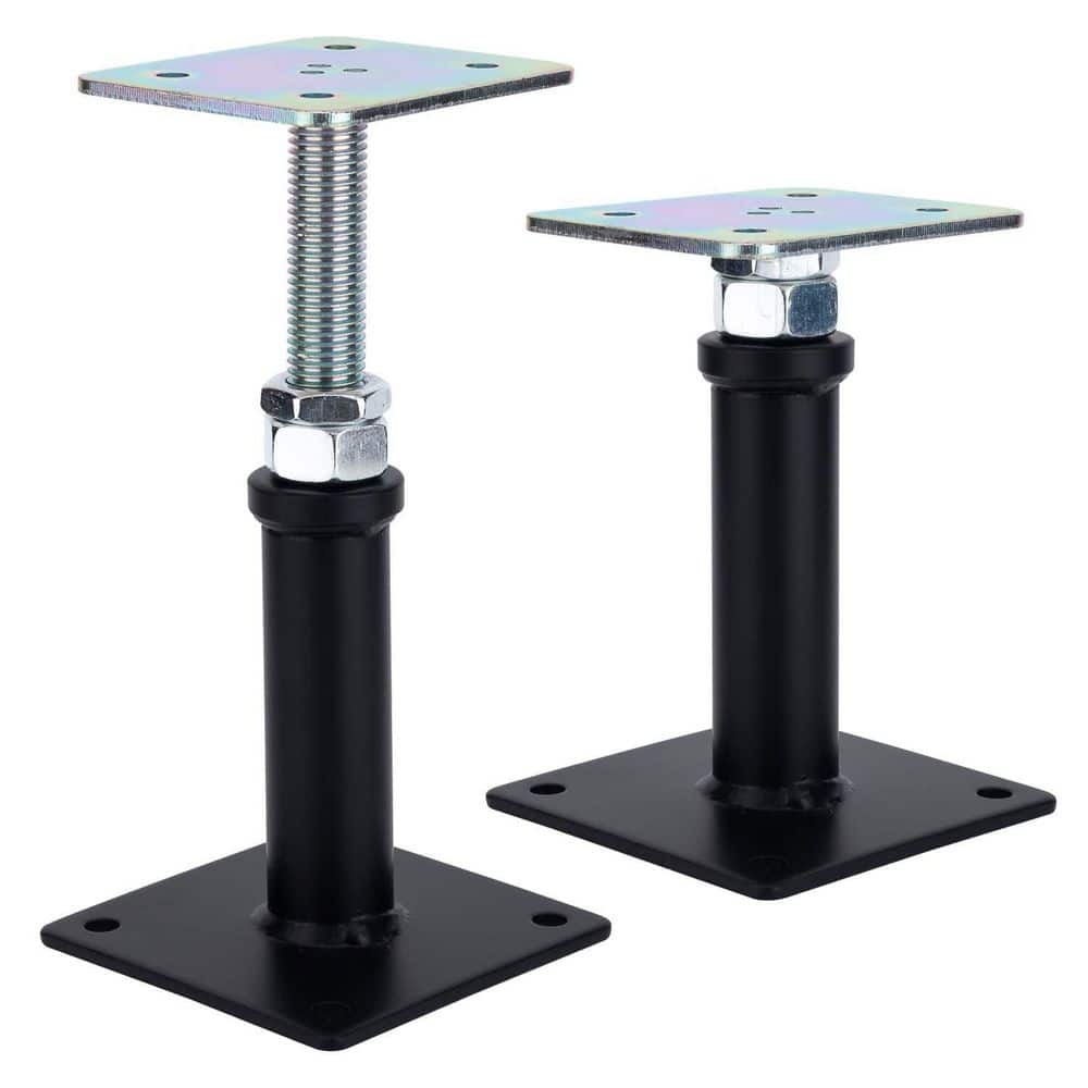 xinyoec 2-Pack 6 in. - 9 in. Floor Jack Post, Adjust Supports, Lift ...