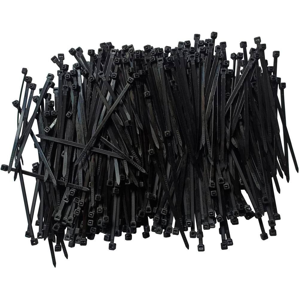 Micro Connectors, Inc 4 in. Cable Zip Tie 17 lbs. Multi-Purpose Self ...