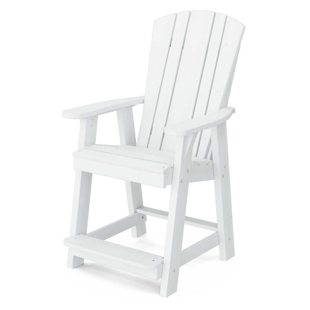 Wildridge Heritage White Plastic Outdoor Balcony Chair LCC-150-BW - The ...