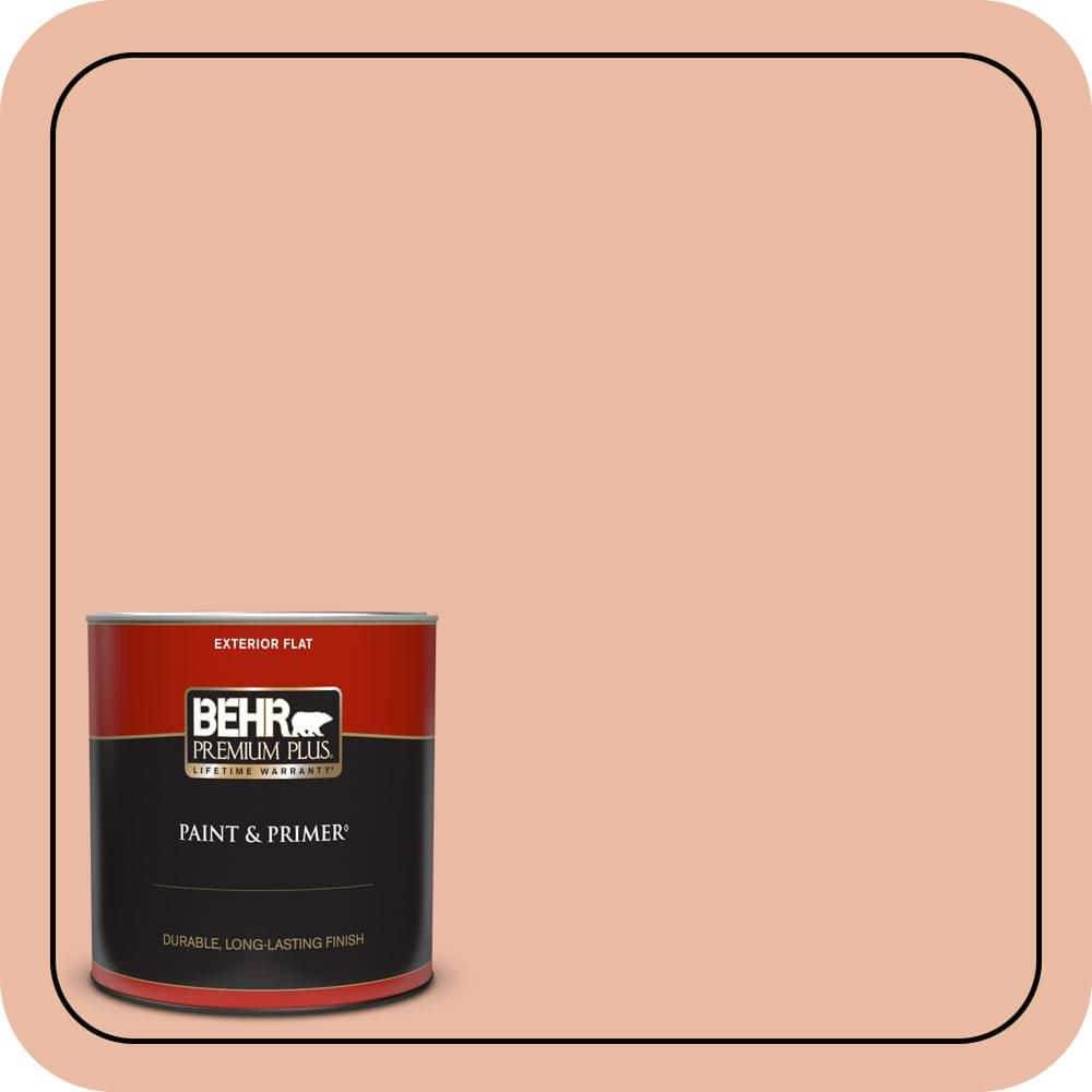 BEHR PREMIUM PLUS 1 Qt. #M200-3 Sunset Drive Flat Exterior Paint ...