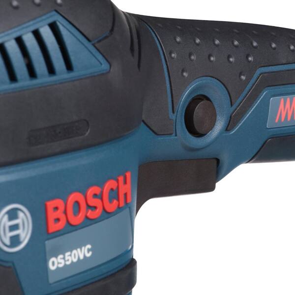 Bosch 3.4 Amp 1 2 in. Corded Electric Finishing Orbital Sander Kit with Vibration Control for 4.5 in. x 9 in. Sheets OS50VC The Home Depot