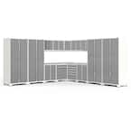 TRINITY PRO 192 in. W x 75.7 in. H x 24 in. D 18-Gauge Steel Garage ...