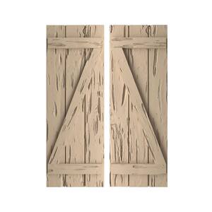 Ekena Millwork 22 in. x 84 in. Timberthane Polyurethane 4-Board Joined ...