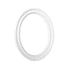 Fypon 36-1/16 in. x 24-1/8 in. x 1-3/4 in. Polyurethane Decorative Oval ...