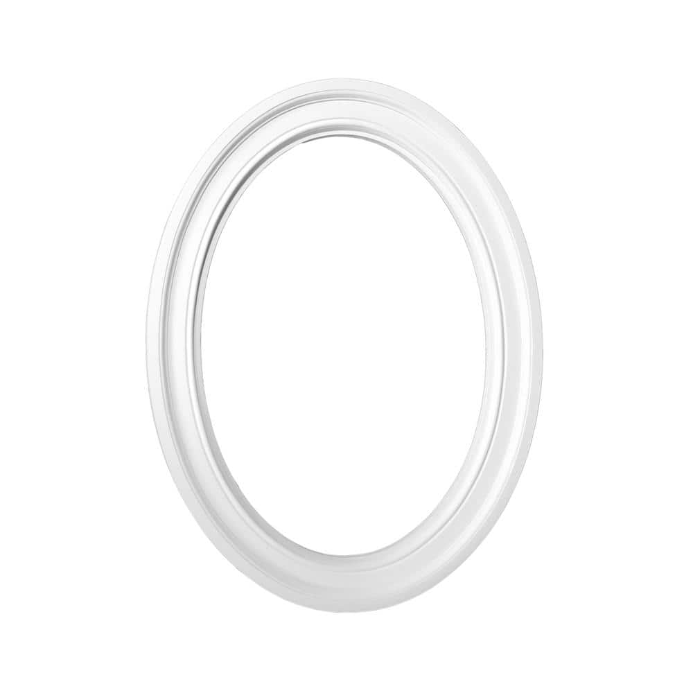 Fypon 36-1/16 in. x 24-1/8 in. x 1-3/4 in. Polyurethane Decorative Oval ...