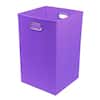 Modern Littles Color Pop Solid Purple Folding Laundry Basket BRILAUN201 ...