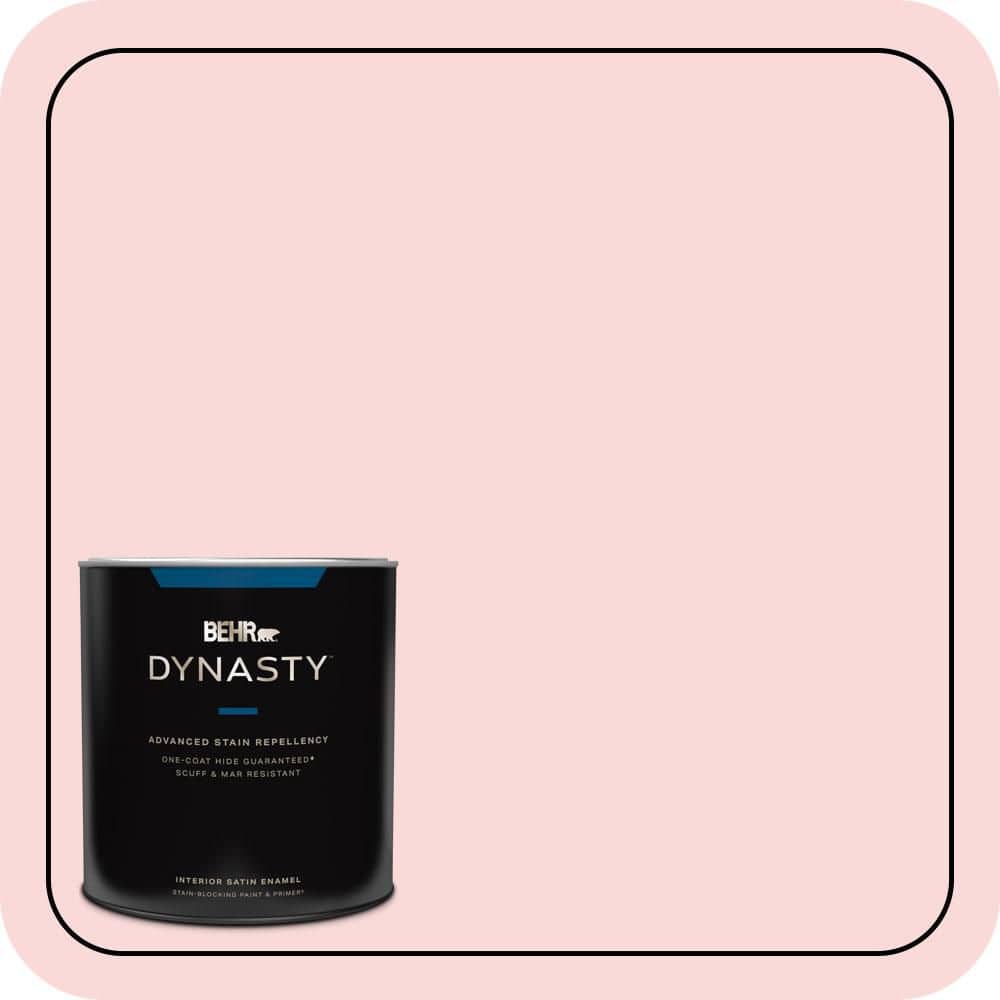 BEHR DYNASTY 1 qt. #140A-2 Coy Pink Satin Enamel Interior Stain ...