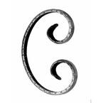 arteferro 5-7/8 in. x 4-1/8 in. x 1/2 in. Stamped Flat Bar with 1/4 in ...