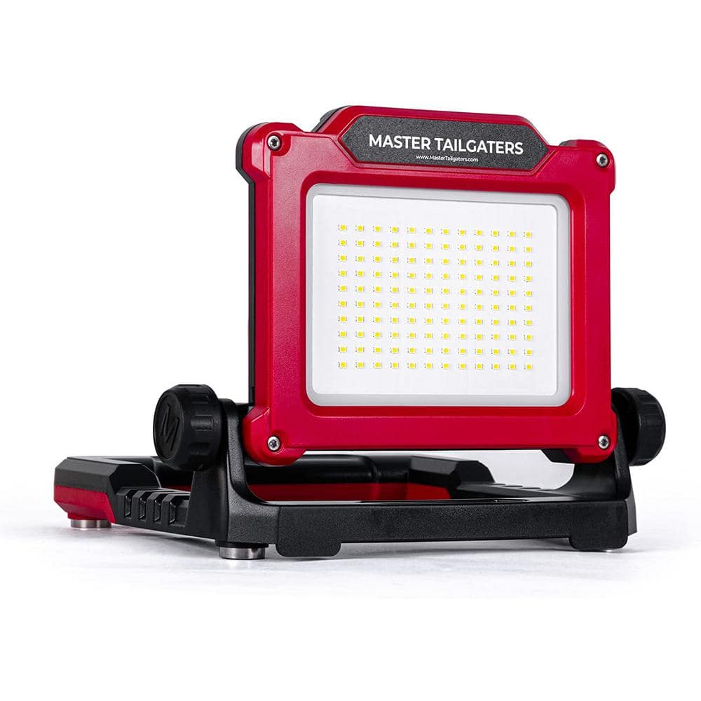 PartsMT LED Work Flood Light Powered by Milwaukee 18-Volt Battery or ...